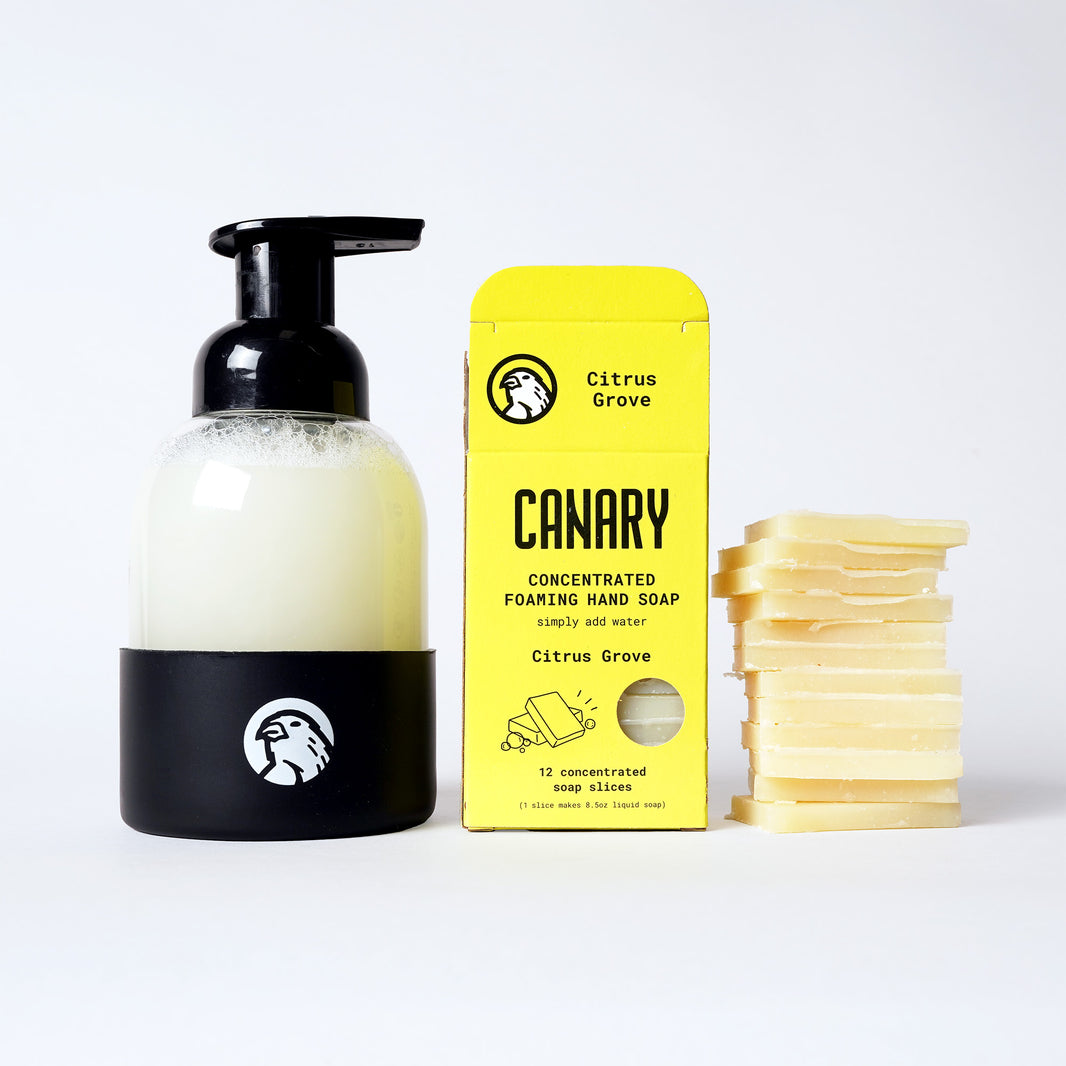 Concentrated Hand Soap Refill Bars. Organic, compact eco-friendly – Canary