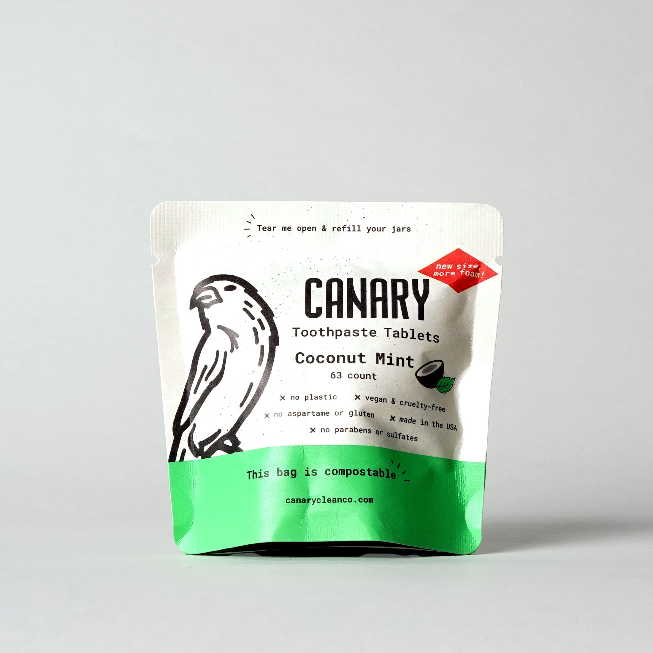 Coconut Mint Toothpaste Tablets – Canary
