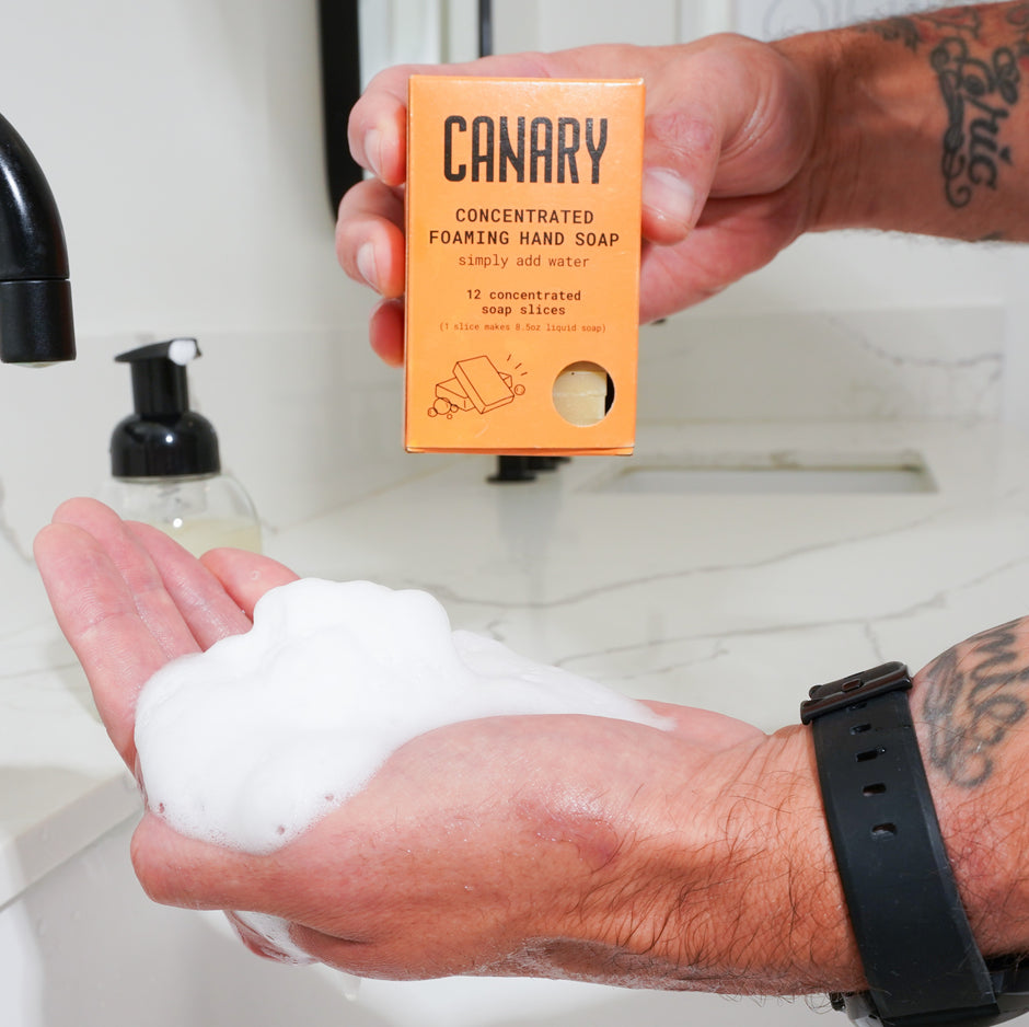 Concentrated Hand Soap Refill Bars. Organic, compact eco-friendly – Canary